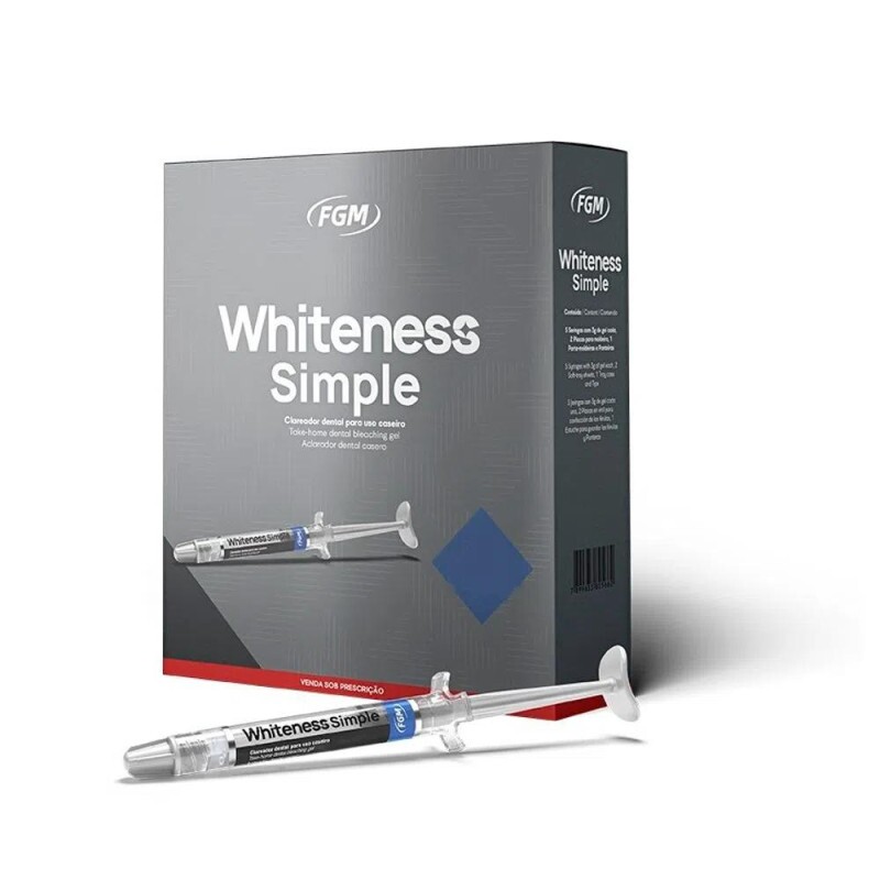 Clareador Whiteness Simple 22% KIT 5APLIC